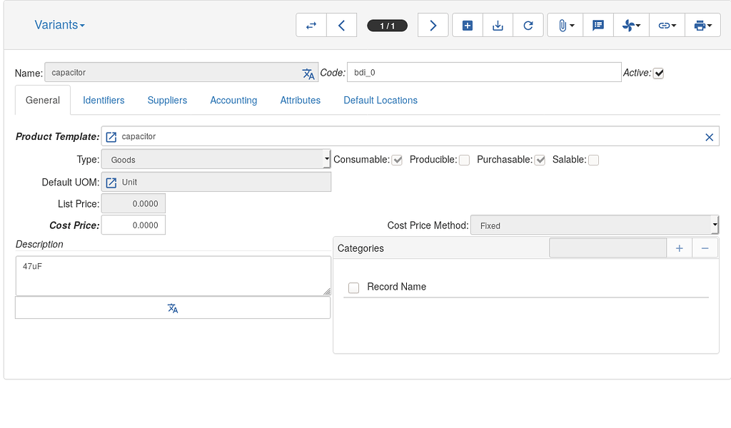 Modify form view of Products/Variants - Developer - Tryton Discussion