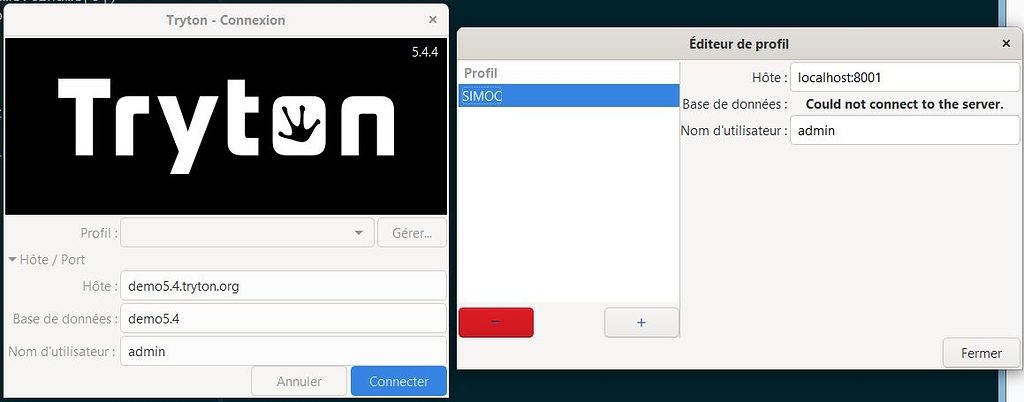 Tryton 5.4 could not connect to server for windows 10 Client 5.4.4 - Developer - Tryton Discussion