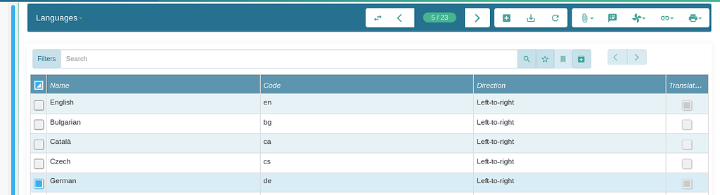 I can't change the language of the Tryton interface - User - Tryton Discussion