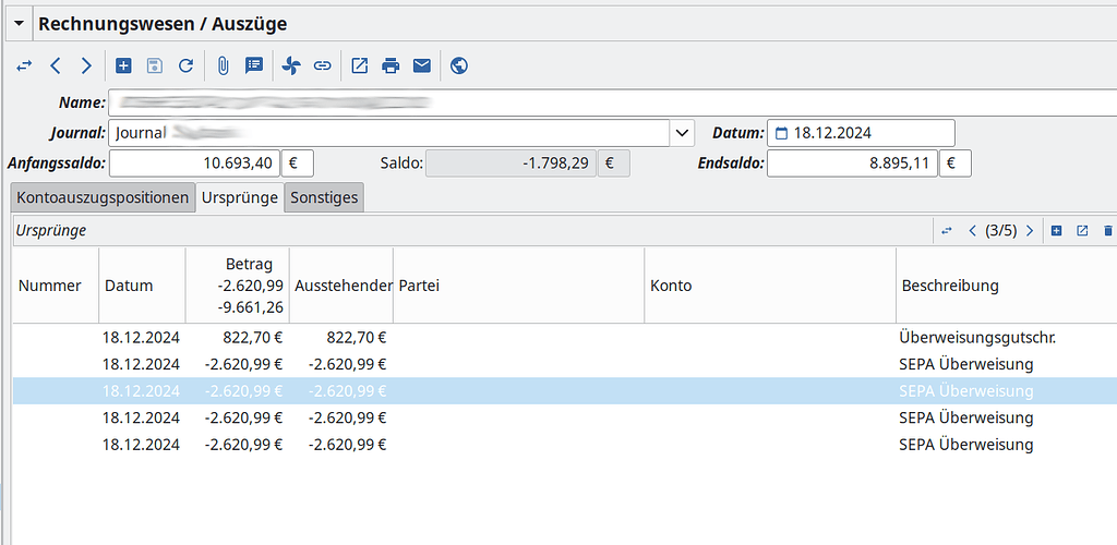 SEPA statement: batch payments - User - Tryton Discussion