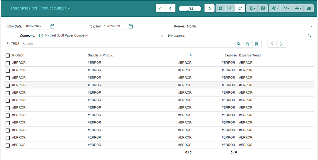 How to see purchase reports? - User - Tryton Discussion