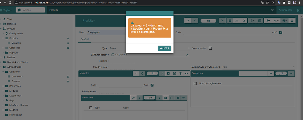 Tryton Product module - fields grayed out on the listed price - User - Tryton Discussion